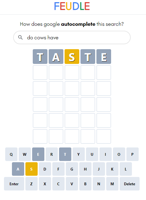 feudle | The Daily Google Autocomplete Game